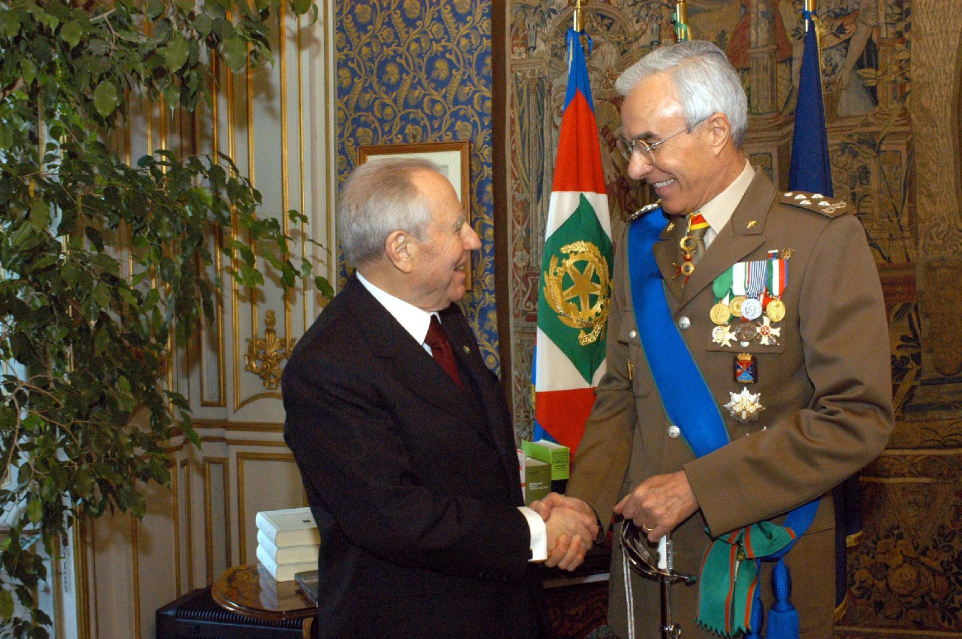 Visita di congedo del Gen. Rolando Mosca Moschini, Capo di Stato ...